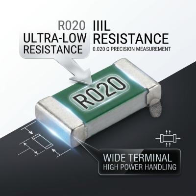 China 20m ohm（0.02 ohm） 0508 Wide Terminal Chip Resistor 1W ±1% HTE Walter High Precision SMD for sale