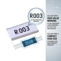 China 50m ohm（0.05 ohm） 0508 Chip Resistor 1W ±1% HTE Walter High Precision SMD RoHS Compliant for sale