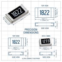 China 1.43Ω/1.43 Ohm 1206 Chip Resistor 1W ±1% EAM Ellon High Precision SMD RoHS Compliant for sale