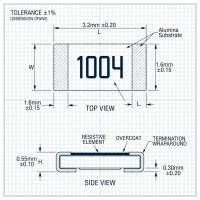 China 1.4Ω/1.4 Ohm 1206 Chip Resistor 1W ±1% EAM Ellon High Precision SMD RoHS Compliant for sale