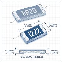 China 1.58Ω/1.58 Ohm 1206 Chip Resistor 1W ±1% EAM Ellon High Precision SMD RoHS Compliant for sale