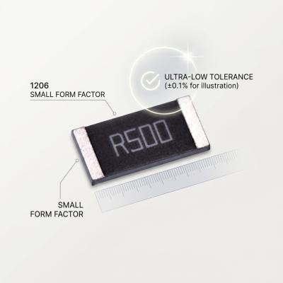 China 1.62Ω/1.62 Ohm 1206 Chip Resistor 1W ±1% EAM Ellon High Precision SMD RoHS Compliant for sale