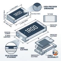 China 1.69Ω/1.69 Ohm 1206 Chip Resistor 1W ±1% EAM Ellon High Precision SMD RoHS Compliant for sale