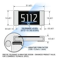 China 1.78Ω/1.78 Ohm 1206 Chip Resistor 1W ±1% EAM Ellon High Precision SMD RoHS Compliant for sale