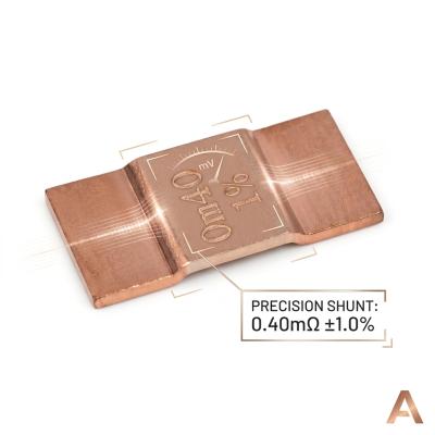 China 0.0005Ω (0.5m Ohm) Current Shunt Resistor 8W ±1% Ellon High Precision SMD RoHS Compliant for sale