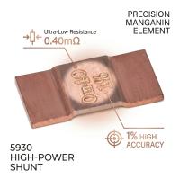 China 0.003Ω (3m Ohm) 5930 Current Shunt Resistor 7W continuous, 9W peak ±1% Ellon for sale
