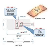 China 0.0015Ω (1.5m Ohm) 5930 Current Shunt Resistor 8 Watts ±1% Ellon High Precision SMD for sale
