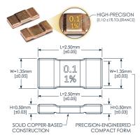 China 0.0025Ω (2.5 mΩ) Current Shunt Resistor 7 Watts ±1% Ellon High Precision SMD for sale