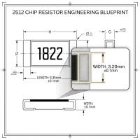 China 4.3Ω 2512 Chip Resistor 2W ±5% Ellon High Precision SMD RoHS Compliant for sale