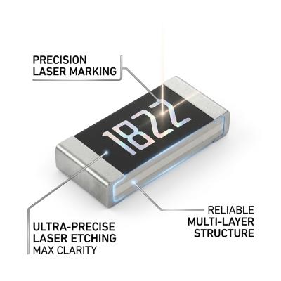 China 0Ω 2512 Chip Fixed Resistor 2W ±5% Ellon High Precision SMD RoHS Compliant for sale