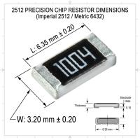 China 18MΩ 2512 Chip Resistor 2W ±5% Ellon High Precision SMD RoHS Compliant for sale