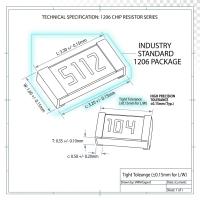 China 2.37Ω 1206 Chip Fixed Resistor 1W ±1% High Precision SMD RoHS Compliant Lead Free for sale