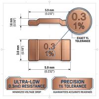 China 0.003 Ohm 5930 Current Shunt Resistor 7W Ellon High Precision SMD RoHS Compliant for sale