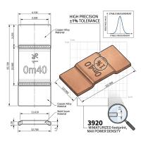 China 0.0005R (0.5m Ohm) 3920 Current Shunt Resistor 9W 1% Ellon High Precision SMD for sale