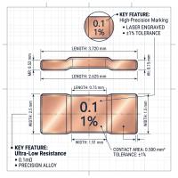 China 0.003R (3m Ohm) 3920 Current Shunt Resistor 5W ±1% Ellon High Precision SMD for sale