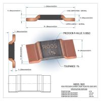 China 0.003R (3m Ohm) 3920 Current Shunt Resistor 5W Ellon High Precision SMD RoHS Compliant for sale