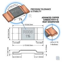 China 0.005R (5m Ohm) 3920 Current Shunt Resistor 3W 1% Ellon High Precision SMD for sale