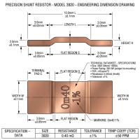 China 0.002R (2m Ohm) 3920 Current Shunt Resistor 8W 1% Ellon High Precision SMD for sale