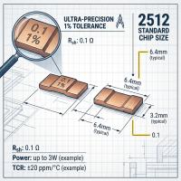 China 0.0015R (1.5m Ohm) 2512 Current Shunt Resistor 6W Ellon High Precision SMD for sale