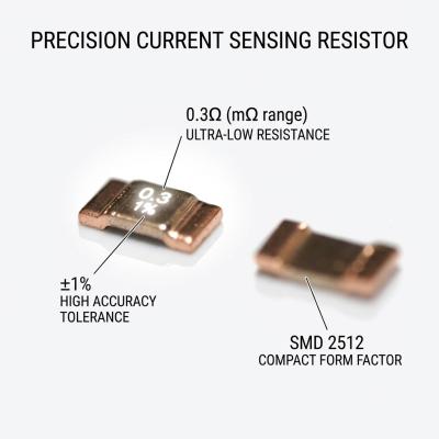 China 0.002R (2mOhm) 2512 Current Shunt Resistor 5W 1% Ellon High Precision SMD RoHS Compliant for sale