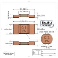 China 0.005R (5m Ohm) 2512 Current Shunt Resistor 2.5W Ellon High Precision SMD RoHS Compliant for sale