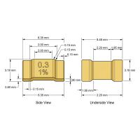 China 0.003Ω (3mΩ) 2512 Current Shunt Resistor 5W ±1% Ellon High Precision SMD RoHS Compliant for sale
