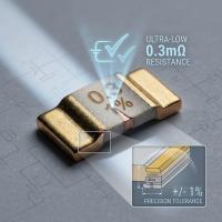 China 0.003Ω (3mΩ) 2512 Current Shunt Resistor 5W ±1% Ellon High Precision SMD RoHS Compliant for sale