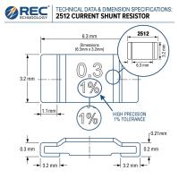 China 0.003R (3m Ohm) 2512 Current Shunt Resistor 4W Ellon High Precision SMD RoHS Compliant for sale