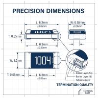 China 16Ω 2512 Chip Resistor 2W ±5% Ever Ohms High Precision SMD RoHS Compliant for sale