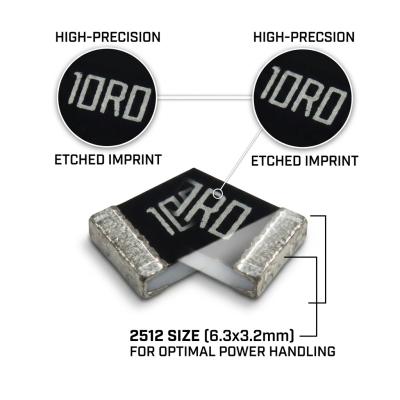 China 1.8 ohms 2512 Chip Resistor 2 watts Ever Ohms High Precision SMD RoHS Compliant for sale