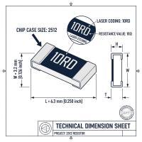 China 1.8 ohms 2512 Chip Resistor 2 watts Ever Ohms High Precision SMD RoHS Compliant for sale