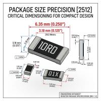China 150 Ohms 2512 Chip Resistor 2W ±5% Ever Ohms High Precision SMD RoHS Compliant for sale