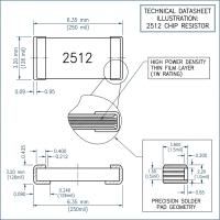 China 120Ω 2512 Chip Resistor 2W ±5% Ever Ohms High Precision SMD RoHS Compliant for sale