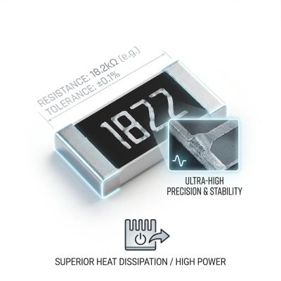 China 91Ω 2512 Chip Fixed Resistor 2W Ever Ohms High Precision SMD RoHS Compliant for sale