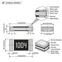 China 8.45Ω 2512 Chip Resistor 2W Ever Ohms High Precision SMD RoHS Compliant for sale