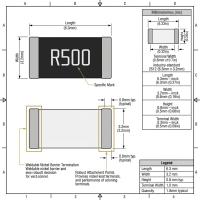 China 6.8Ω 2512 Chip Resistor 2W ±1% Ever Ohms High Precision SMD RoHS Compliant for sale