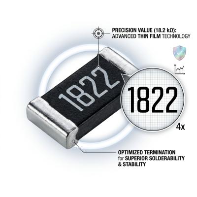 China 1 Ω 1206 Chip Resistor 1 W ±1% Ellon High Precision SMD RoHS Compliant for sale