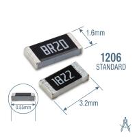 China 1Ω 1206 Chip Fixed Resistor 1W ±1% Ellon High Precision SMD RoHS Compliant for sale