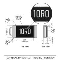 China 62K Ω 2512 Chip Resistor 2W ±1% Ever Ohms High Precision SMD RoHS Compliant for sale