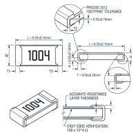 China 60.4 Ω 2512 Chip Resistor 2W @70℃ ±1% Ever Ohms High Precision SMD RoHS Compliant for sale