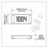 China 5.6Ω 2512 Chip Resistor 2W @70℃ ±1% Ever Ohms High Precision SMD RoHS Compliant for sale