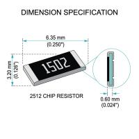 China 47Ω (47R) 2512 Chip Resistor 2W @ 70℃ ±1% Ever Ohms High Precision SMD RoHS Compliant for sale