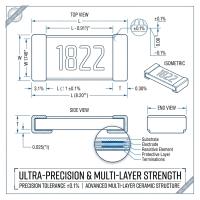 China 3Ω 1% 2512 Chip Resistor 2W Ever Ohms High Precision SMD RoHS Compliant for sale