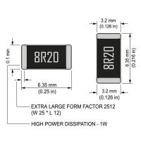 China 3.9KΩ 1% 2512 Chip Resistor 2W Ever Ohms High Precision SMD RoHS Compliant for sale