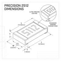 China 39KΩ 2512 Chip Resistor 2W @ 70℃ ±1% Ever Ohms High Precision SMD RoHS Compliant for sale
