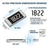China 33Ω (marked as 33R) 2512 Chip Resistor 2W @ 70℃ ±1% Ever Ohms High Precision SMD for sale