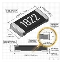 China 330Ω 2512 Chip Resistor 2W ±1% Ever Ohms High Precision SMD RoHS Compliant for sale