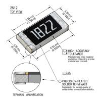 China 27kΩ 2512 Chip Resistor 2W ±1% Ever Ohms High Precision SMD RoHS Compliant for sale