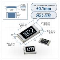 China 24.3KΩ 2512 Chip Resistor 2W (@70℃) Ever Ohms High Precision SMD RoHS Compliant for sale