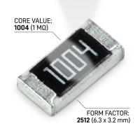 China 20 kΩ 2512 Chip Resistor 2 W (@70 °C) Ever Ohms High Precision SMD RoHS Compliant for sale